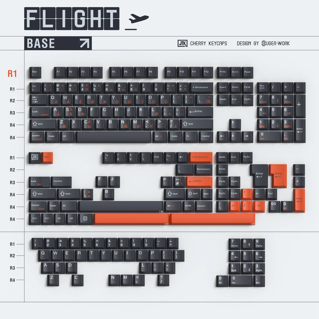 JTK Flight Keycaps - Vala Supply