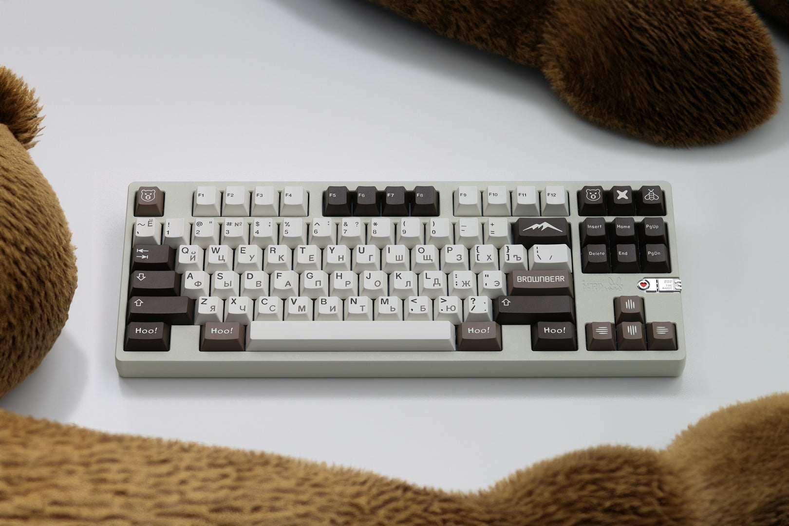 JTK Brown Bear Keycaps - Vala Supply