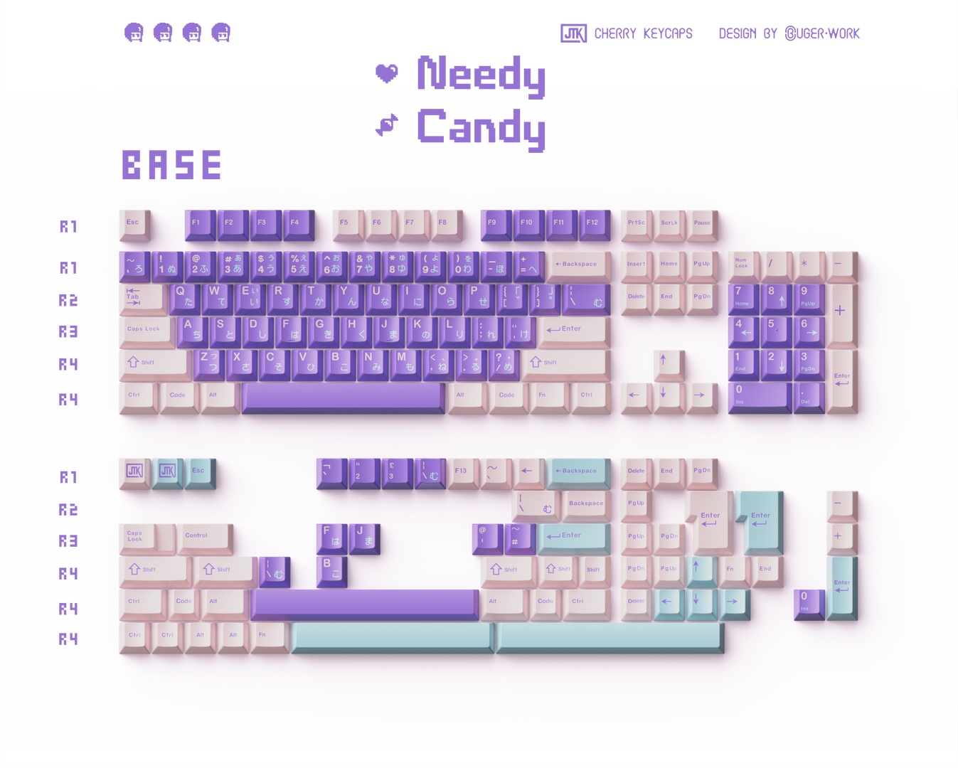 JTK Candy Keycaps - Vala Supply