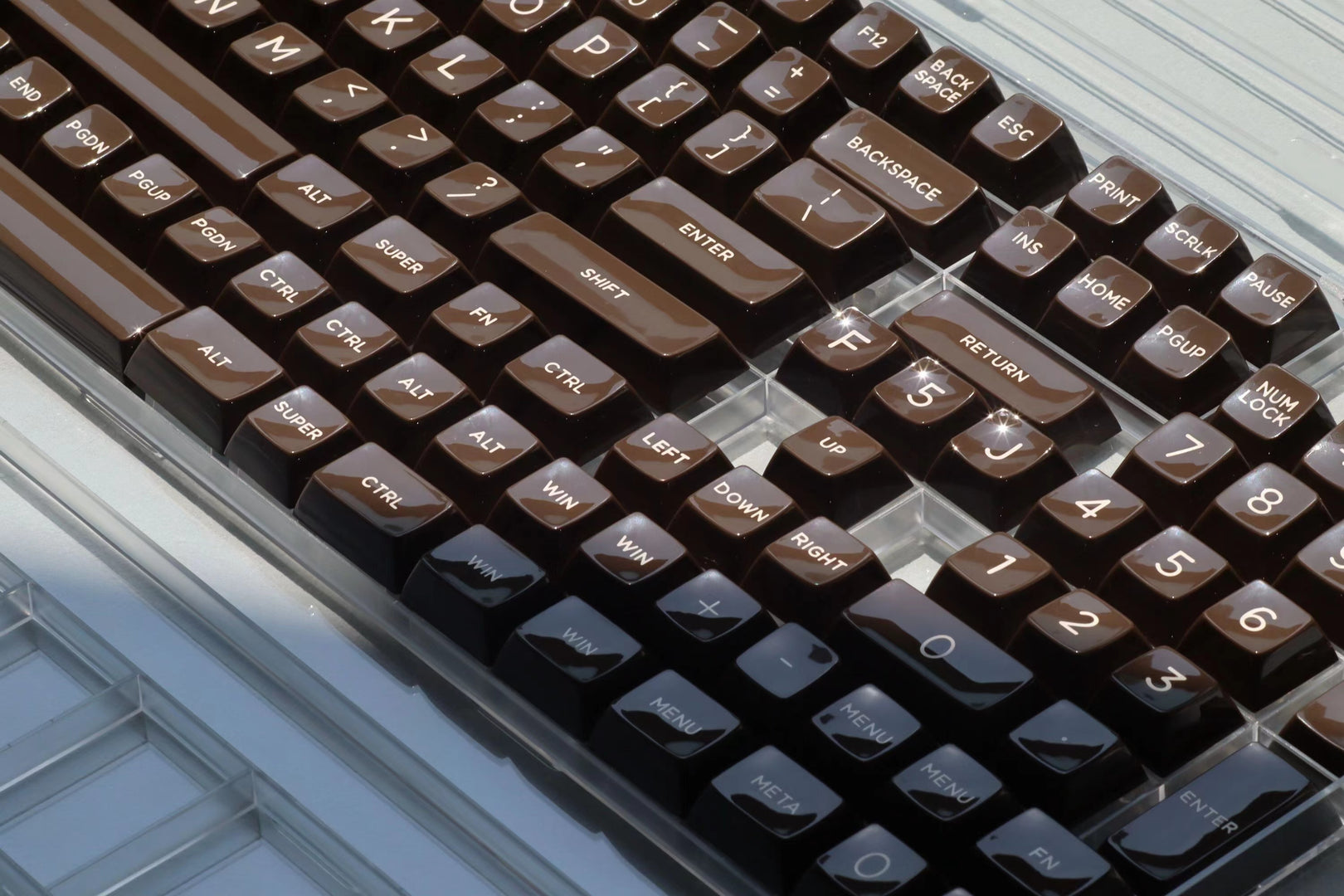 HSA Beige on Brown Keycaps - Vala Supply
