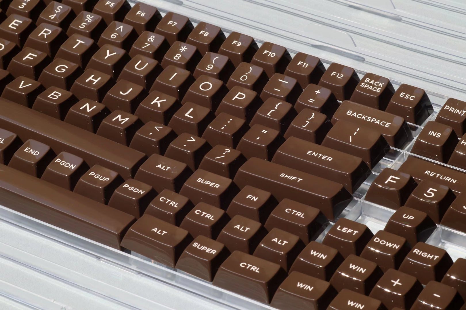 HSA Beige on Brown Keycaps - Vala Supply