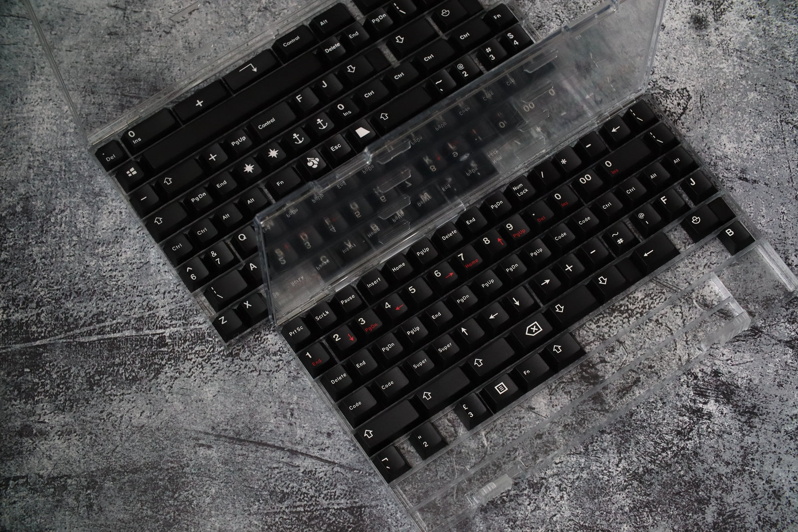 JTK Red Russian Keycaps - Vala Supply