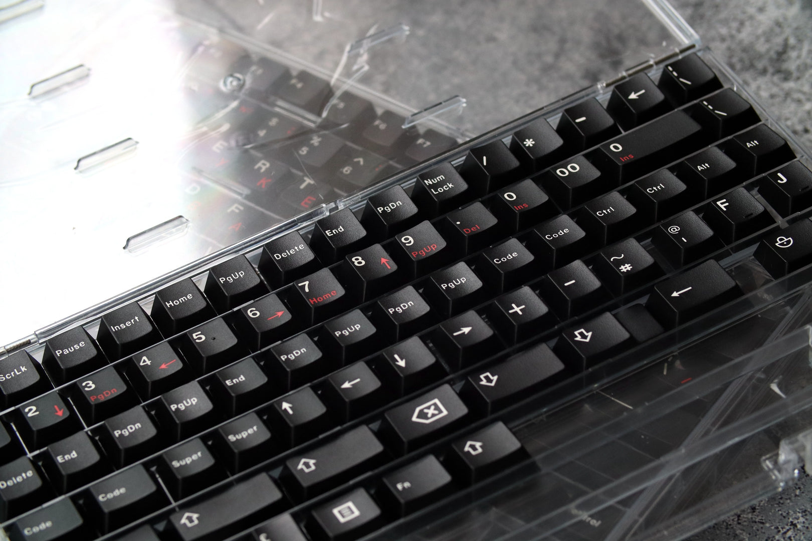 JTK Red Russian Keycaps - Vala Supply