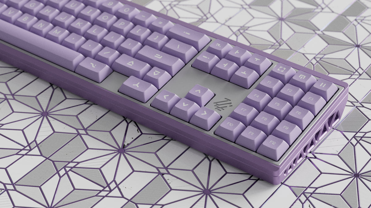 DSA White on Lilac Keycaps - Vala Supply