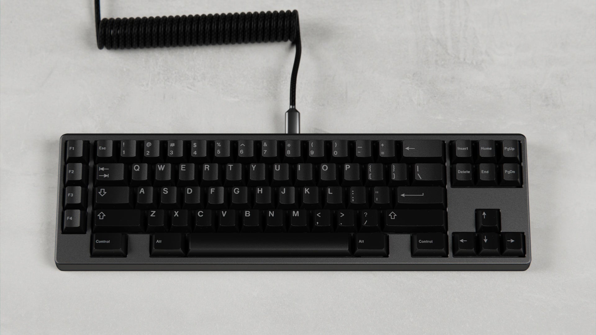 GMK Grey on Black Keycaps - Vala Supply