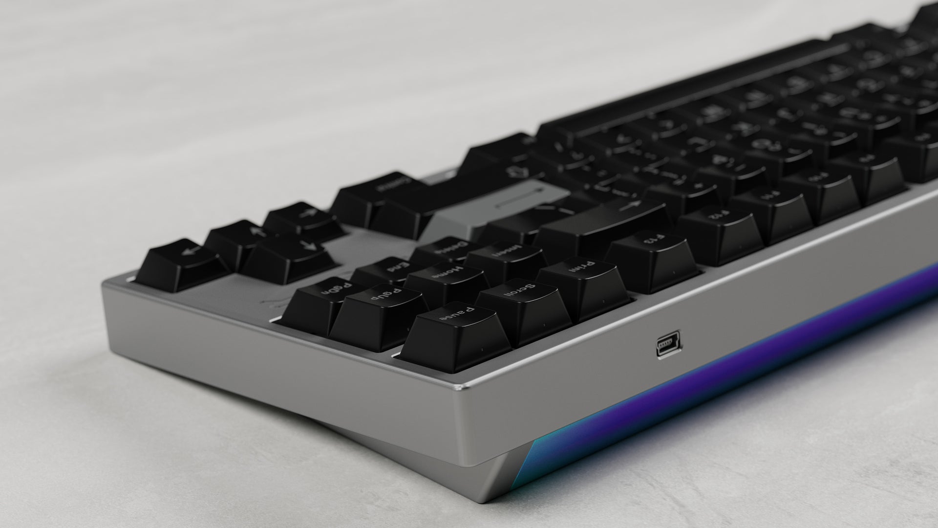 GMK Grey on Black Keycaps - Vala Supply