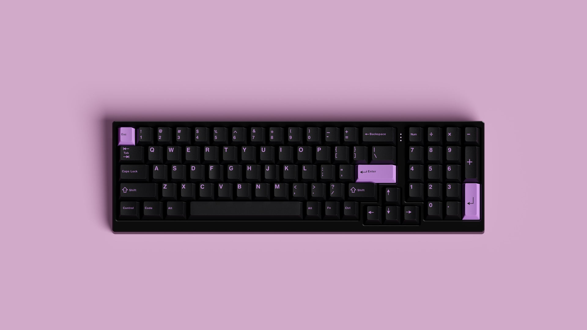 GMK LoB / Lilac on Black Keycaps - Vala Supply